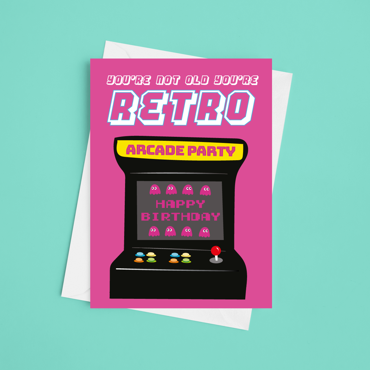 Retro Arcade Birthday - A6 Birthday Card – SoSo Retro